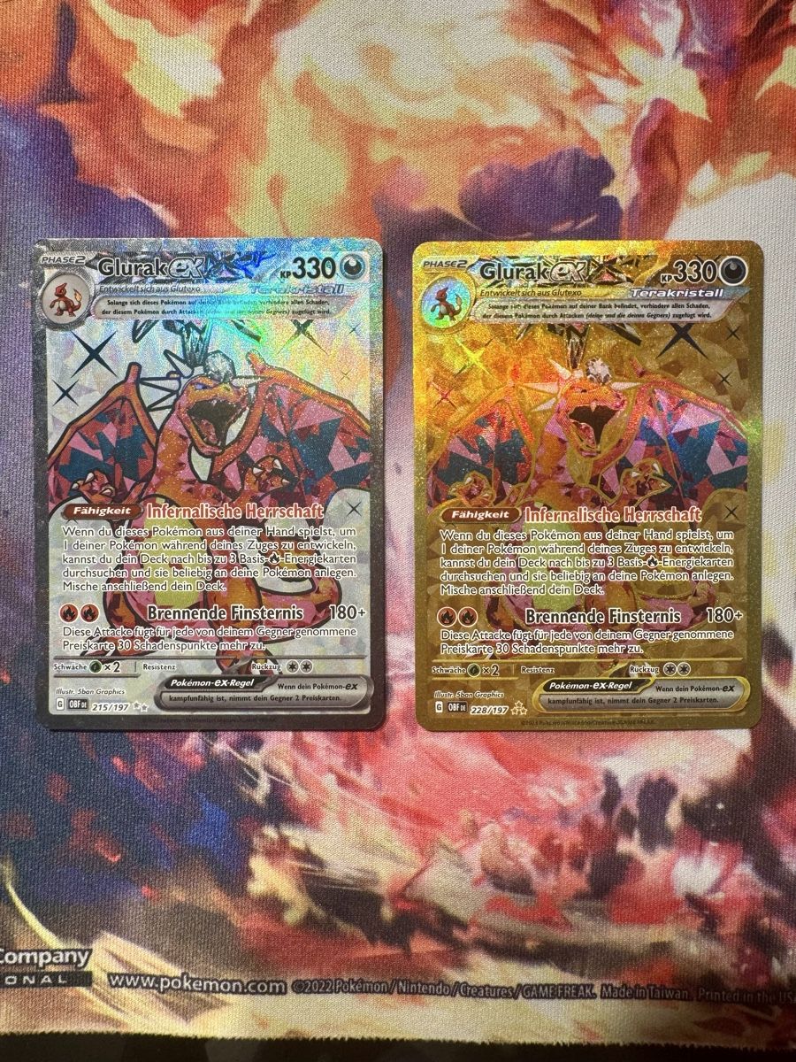 Glurak EX Ultra Rare & Secret Rare Pokemon OBF (Neu (gemäss ...
