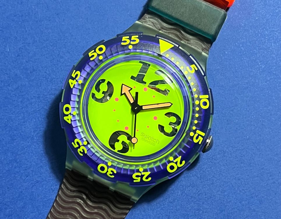 Swatch Scuba Spray Up SDN103 1992 Top Zustand OVP (Neu und ...