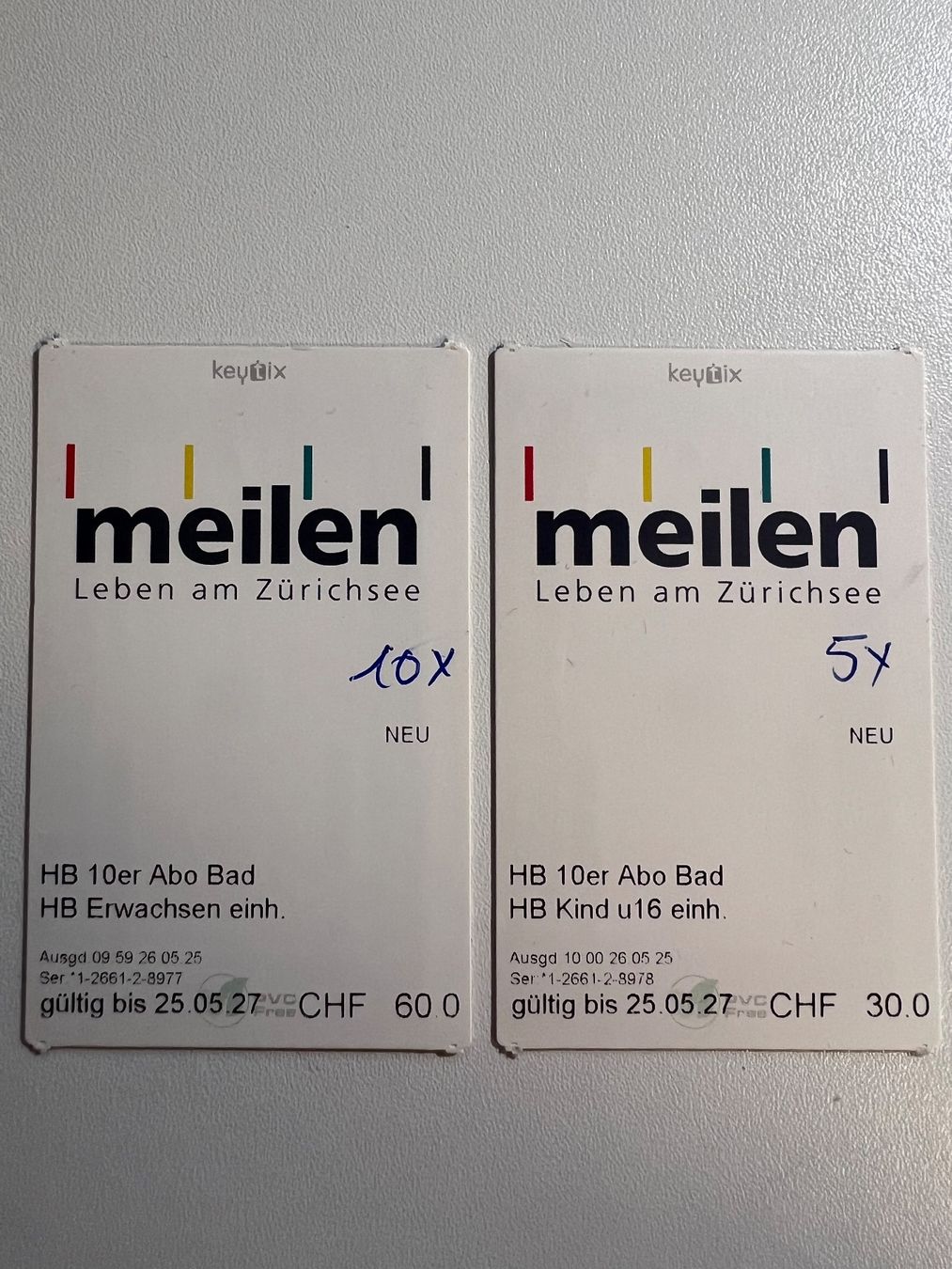Hallenbad Meilen - Abo für Erwachsene und Kind