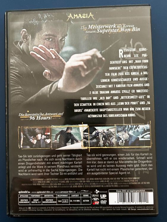 The Man from Nowhere (Asia Thriller / DVD) deutsch (Gebraucht) in ...