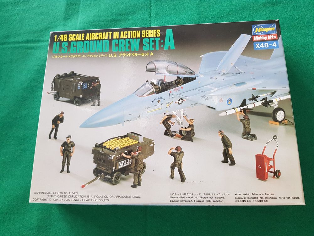 Hasegawa 1/48 U.S. Ground Crew Set A Aircraft In Action (Neu und ...