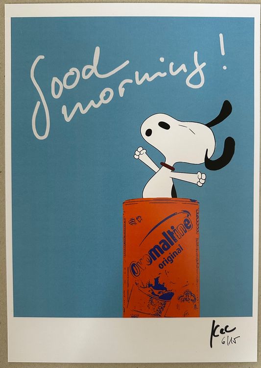 KeC: Good morning with OVO Snoopy, signiert 6/15 (Neu (gemäss Beschreibung)) in Meilen für CHF ...
