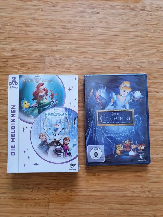 4 Disney-Filme (Eiskönigin, Cinderella, Alice, Arielle) | Kaufen auf ...