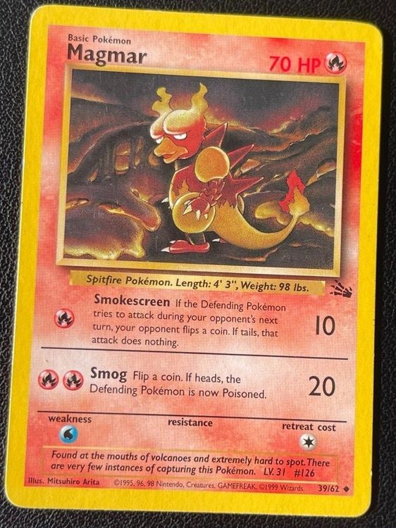 Magmar 39/62 Pokémon Fossil (Neu (gemäss Beschreibung)) in Uster für ...