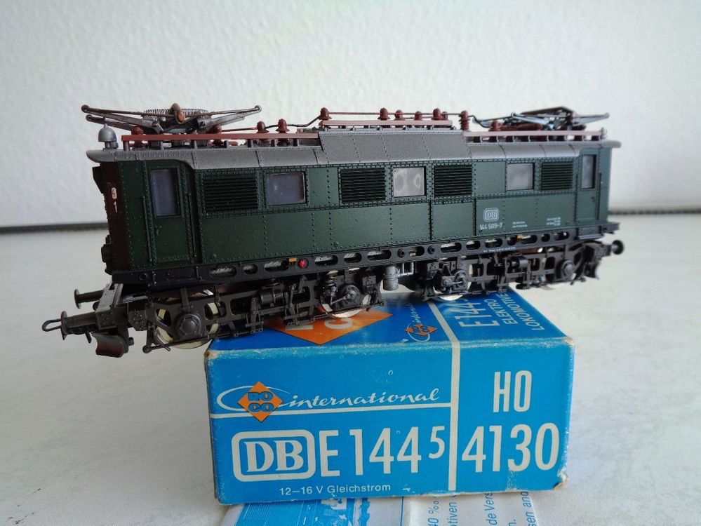 Roco 4130 E-Lok DB grün BR 144 analog mit OVP | Kaufen auf Ricardo