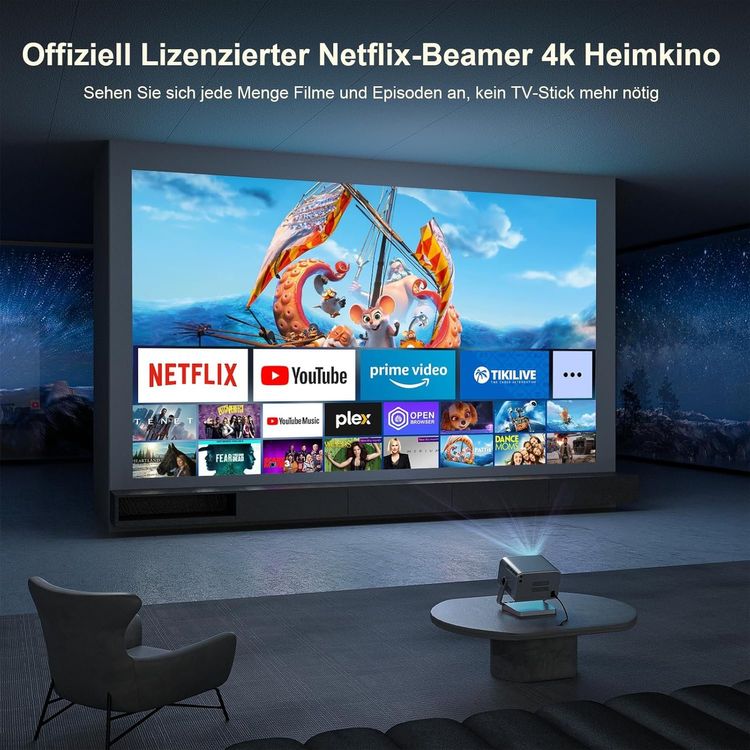 HD Smart Beamer mit Netflix & Dolby Audio – Heimkino Projekt (Neu und ...