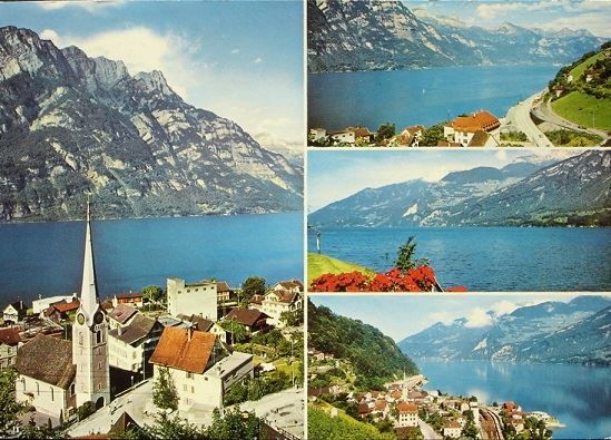 MÜHLEHORN am Walensee mit Churfirsten (Gebraucht) in für CHF 5.9 – mit Lieferung auf Ricardo kaufen