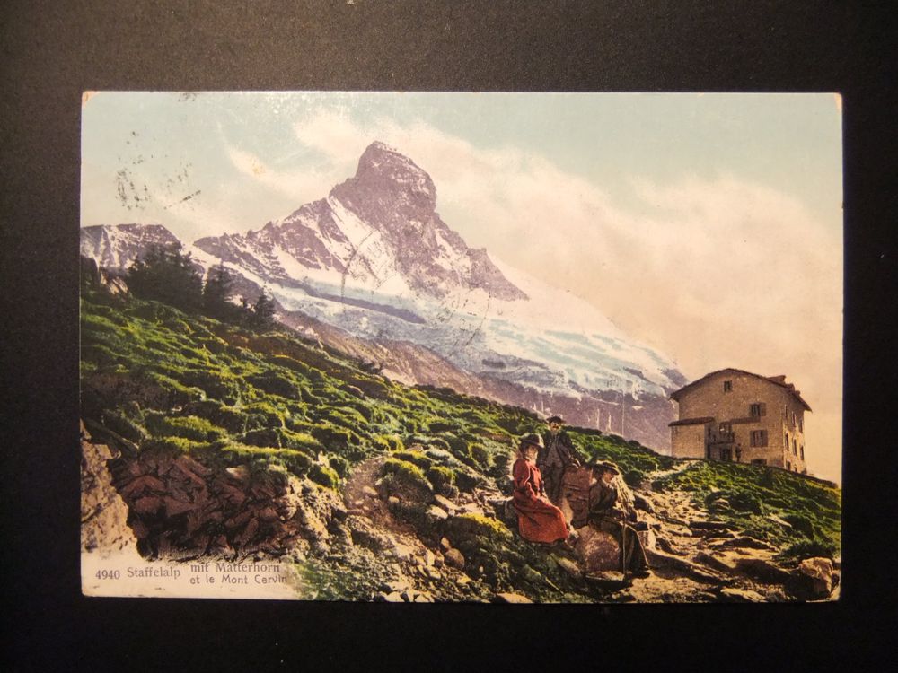 Zermatt Staffelalp mit Matterhorn 11.8.1917 (Gebraucht) in St. Niklaus VS für CHF 6 – mit ...