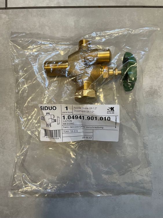 Doppelventil Laufen Siduo ½" , messing (Neu und originalverpackt) in ...