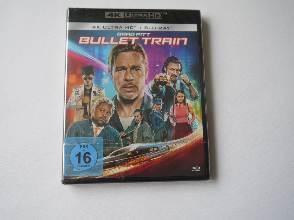 BULLET TRAIN - 4K UHD + Blu Ray - Brad Pitt (Neu und originalverpackt ...