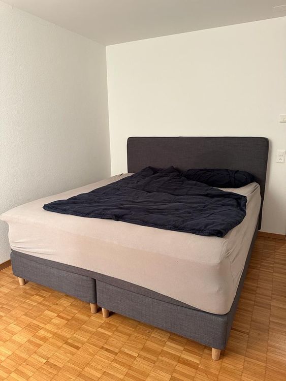 Ikea Dunvik Boxspringbett, 180x200, 1.5 Jahre, plus 2 Topper | Kaufen ...