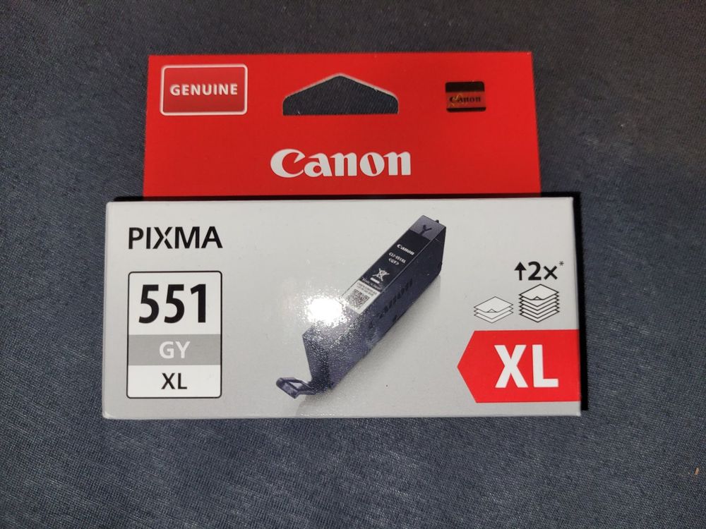 Druckerpatrone Canon Pixma 551 GY XL (Neu und originalverpackt) in Buttisholz für CHF 1 – mit ...