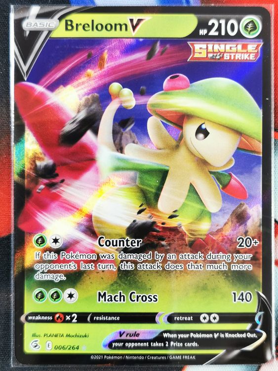 Pokemon Breloom V 006/264 Ultra Rare Fusion Strike EN (Gebraucht) in ...