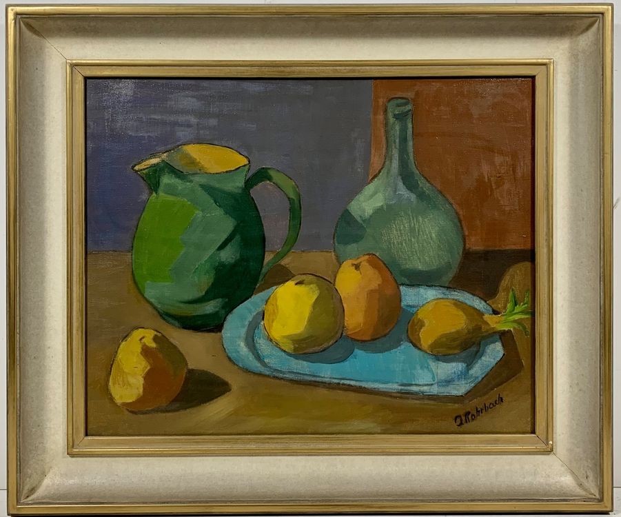 Stilleben Gemälde Krüge mit Früchten von Rohrbach | Kaufen auf Ricardo