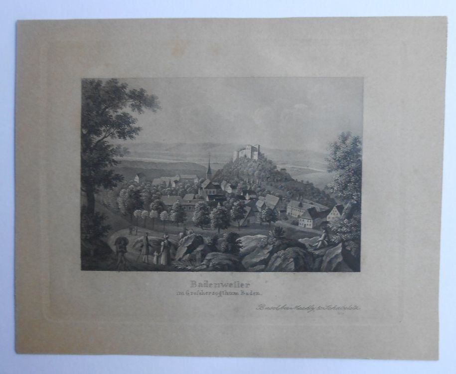 Badenweiler. Aquatinta von ca 1840. (Gebraucht) in Basel für CHF 25 ...