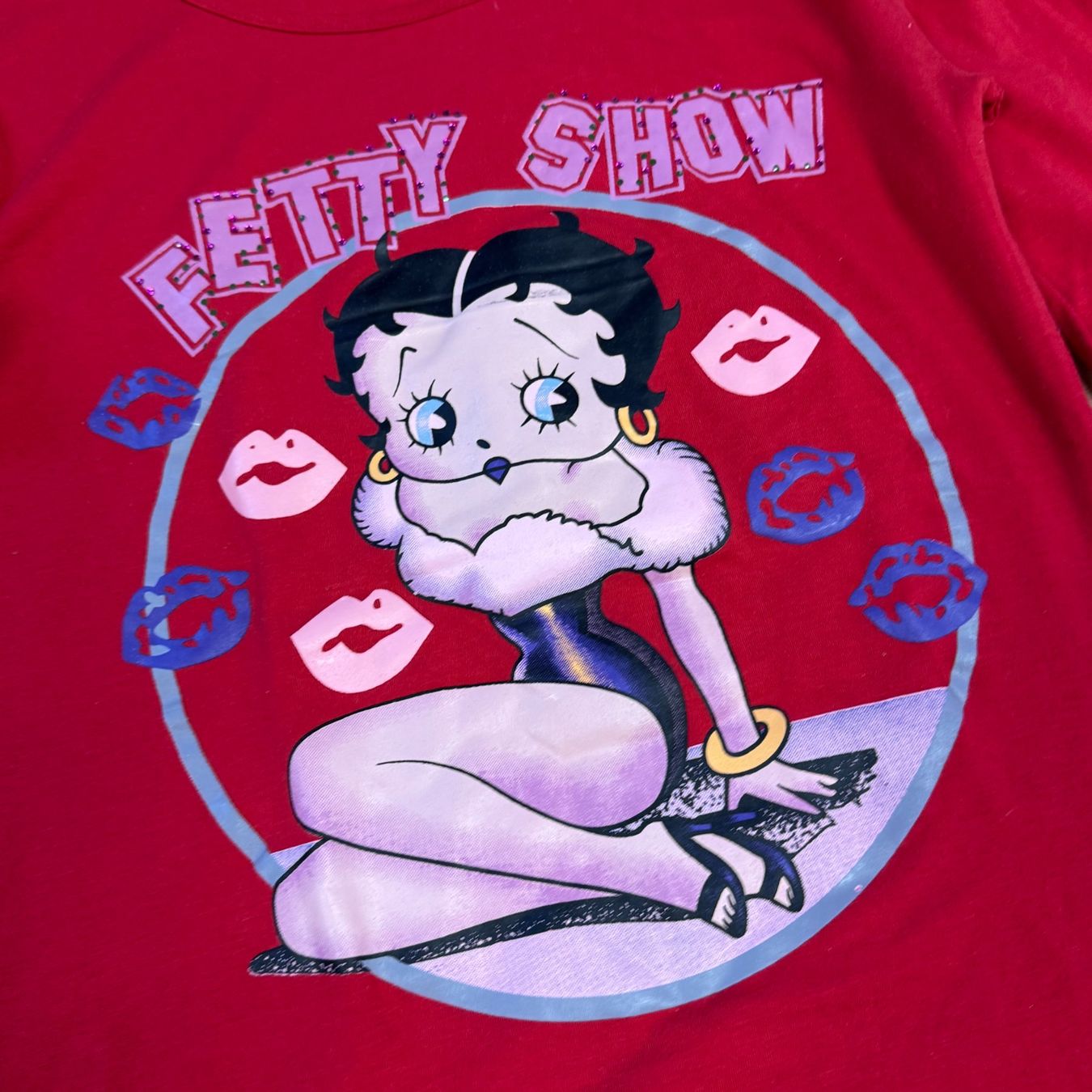 Fetty Show Betty Boop cottage-core long sleeve Damen t-shirt (Gebraucht ...