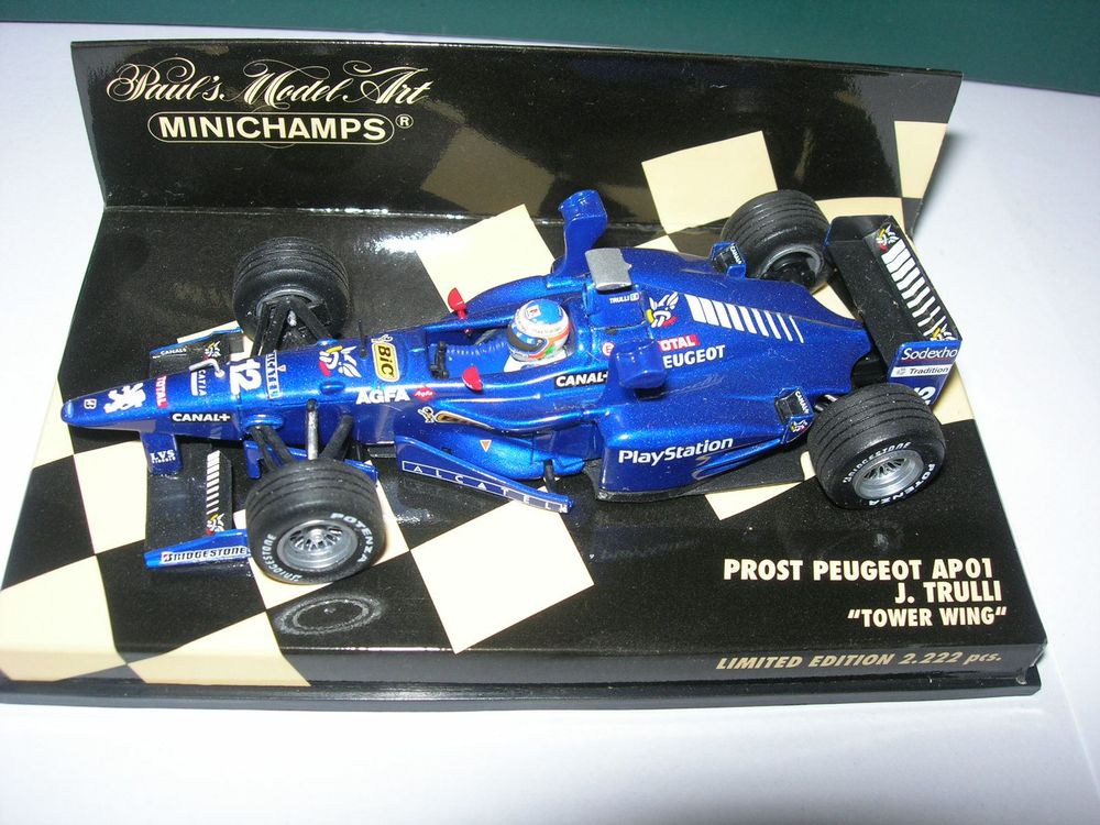 Prost Peugeot AP01 J.Trulli 1998 Tower Wing *Minichamps 1:43 (Neu und ...