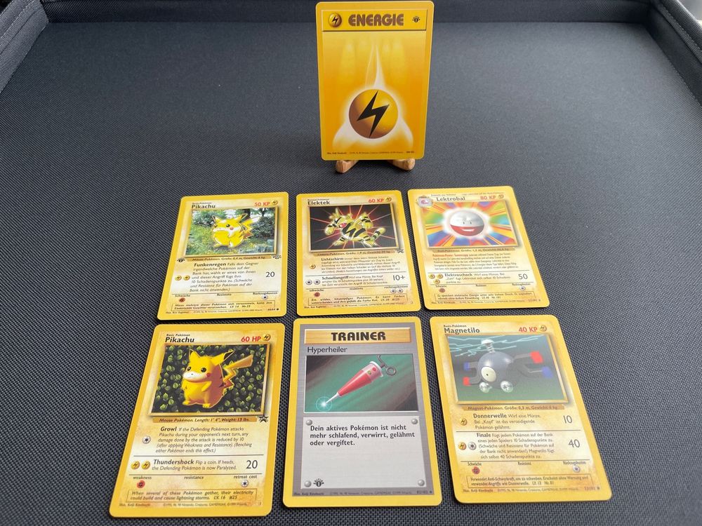 Pokemon 1. edition Pikachu jungle promo blitz ⚡️ Lot B6 (Gebraucht) in ...