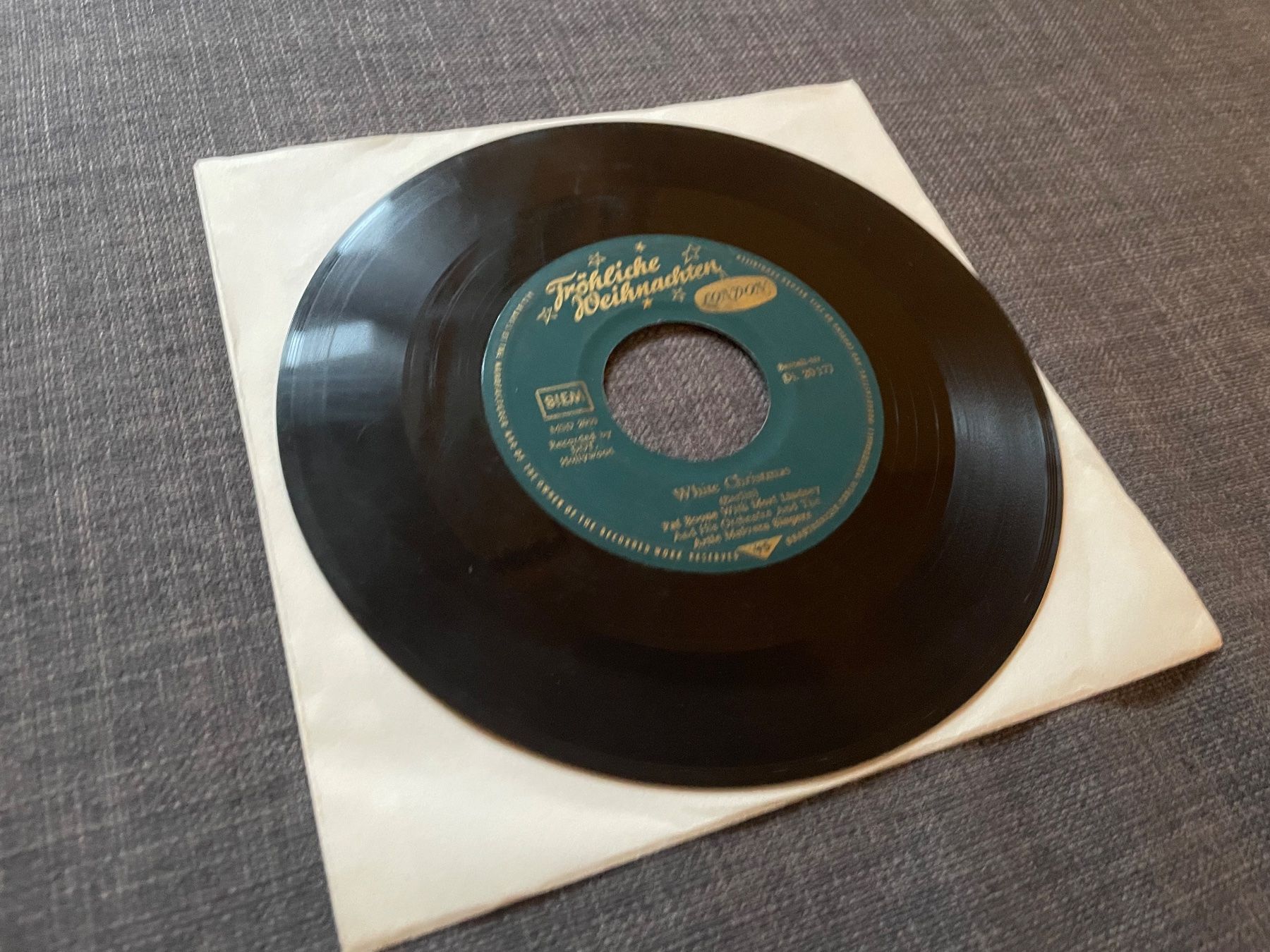 BING CROSBY: WHITE CHRISTMAS/JINGLE BELLS*RARE SINGLE* KULT! (Gebraucht ...