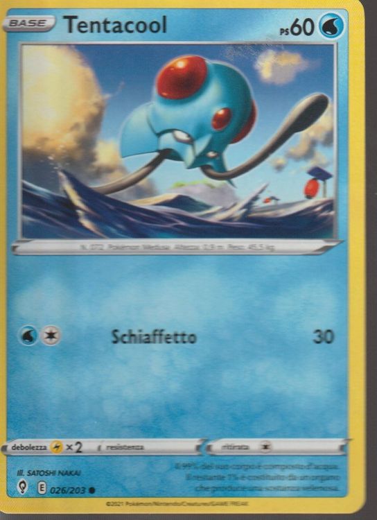 TCG POKEMON Evoluzioni Eteree EVS 028/203 TENTACOOL Italiano (Neu (gemäss Beschreibung)) in ...