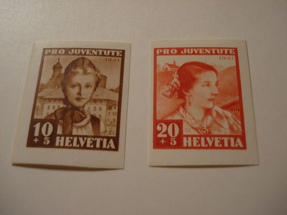 Ausschnitte aus Block Pro Juventute 1942 ** (D'occasion) à Niederwil AG ...