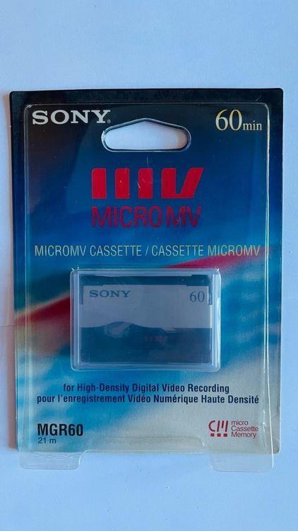 5 Stk. Videokamera-MicroMV Kassetten MGR60 Cassette SONY (Neu und ...