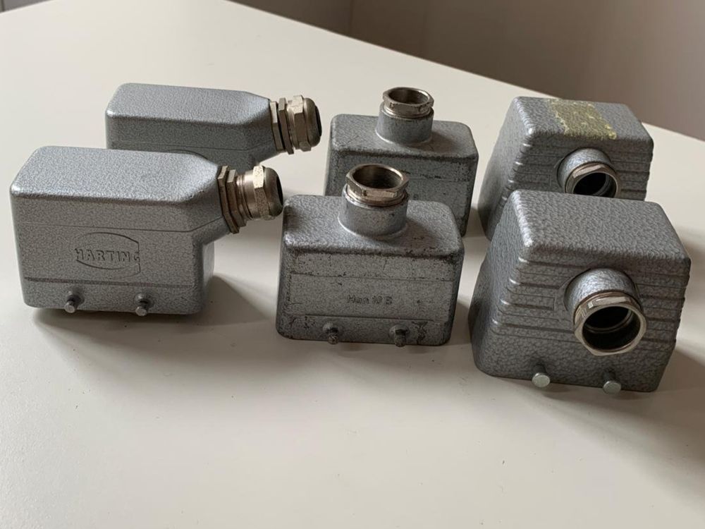 Steckergehäuse Harting 10-Pol diverse Bauformen 6 Stk. (Gebraucht) in ...