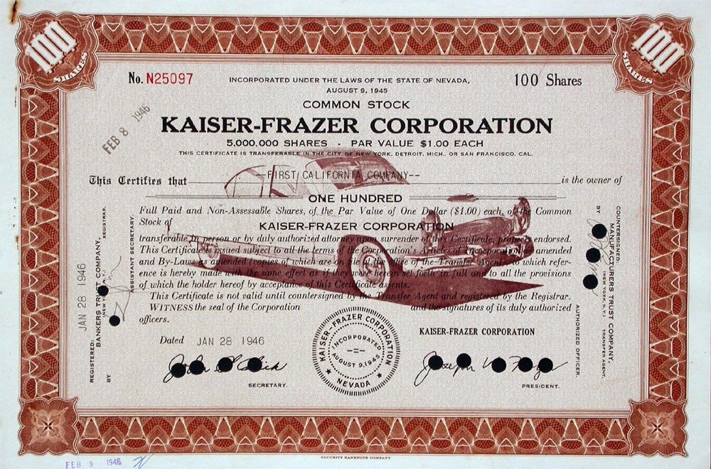 Kaiser-Frazer Corporation - 1945 | Kaufen auf Ricardo
