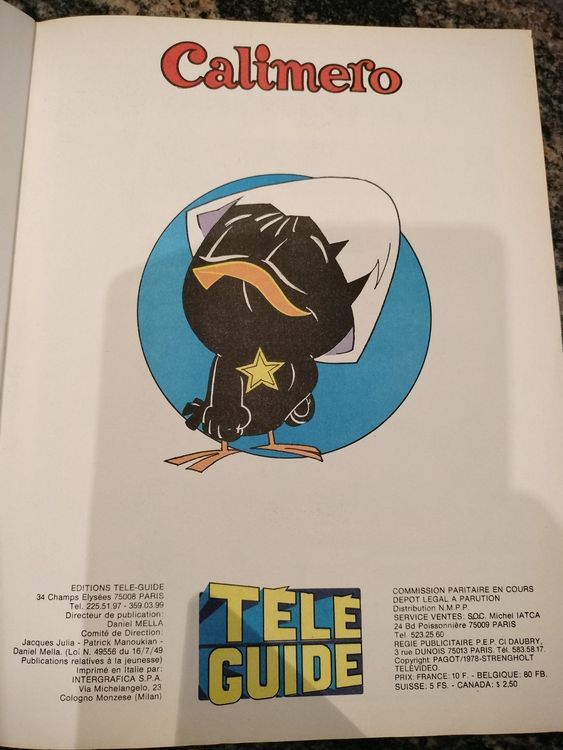 Caliméro Spécial n°2 - Editions Télé Guide 1978 -5 histoires (Gebraucht ...