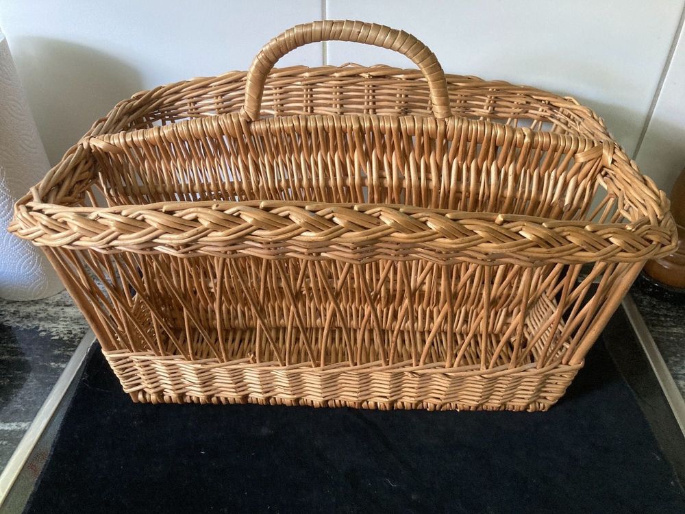 Weiden - Korb mit 2 Fächern | Kaufen auf Ricardo