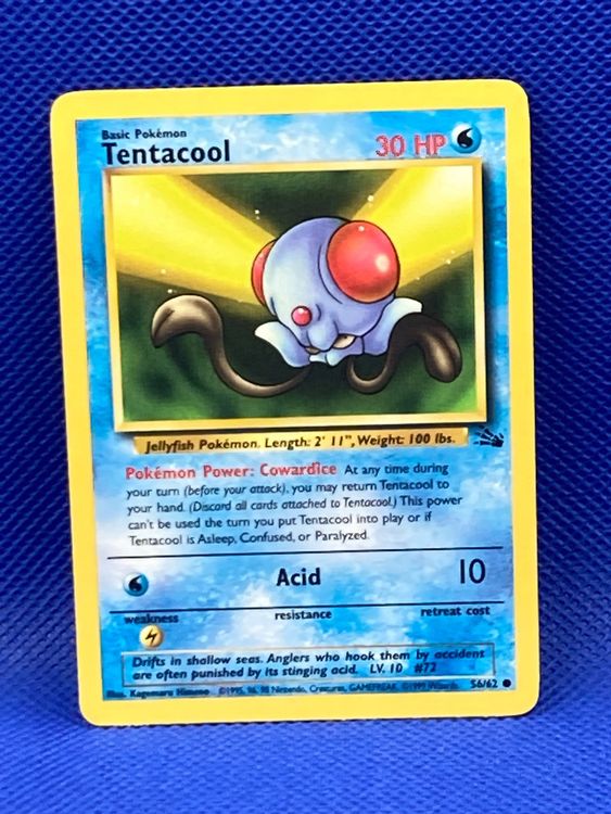 Pokemon BASE SET - FOSSIL / Tentacool 56 / 62 EN - (EX) | Kaufen auf ...