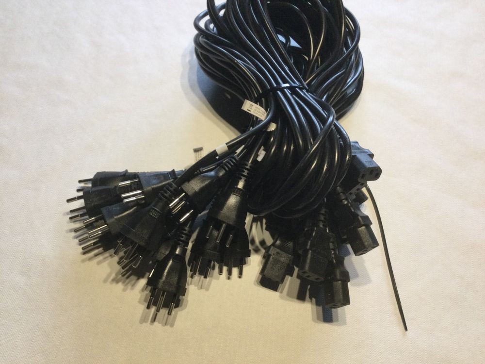 10 TD Netzkabel Schweiz T12 auf C13 2meter Anschlusskabel (Neu (gemäss ...