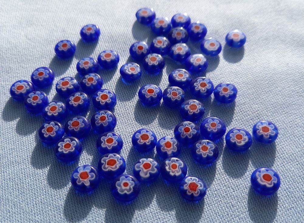 50 Stk.Murano Glas perle Millefiori (Neu (gemäss Beschreibung)) in Zizers für CHF 8 – mit ...