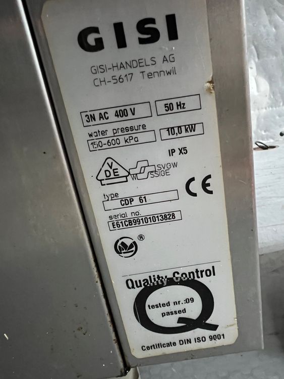 Rational Gisi CDP Steamer Gastro DEFEKT (Defekt) in Effretikon für CHF ...