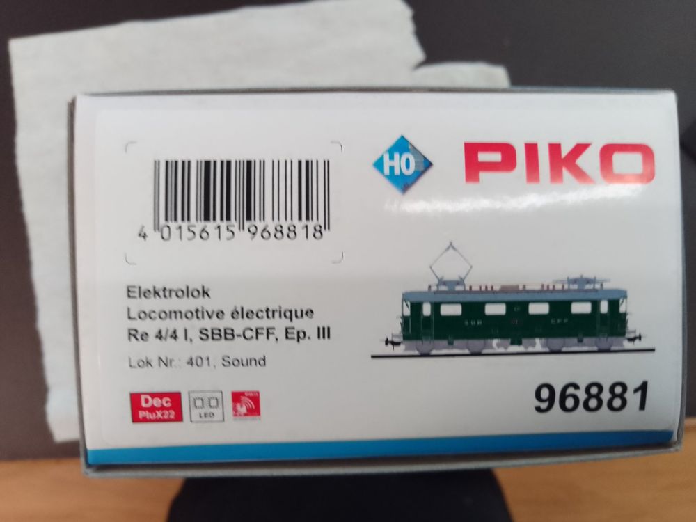 Piko, Re 4/4 1, grün, Nr. 96881, Digital mit Sound | Kaufen auf Ricardo