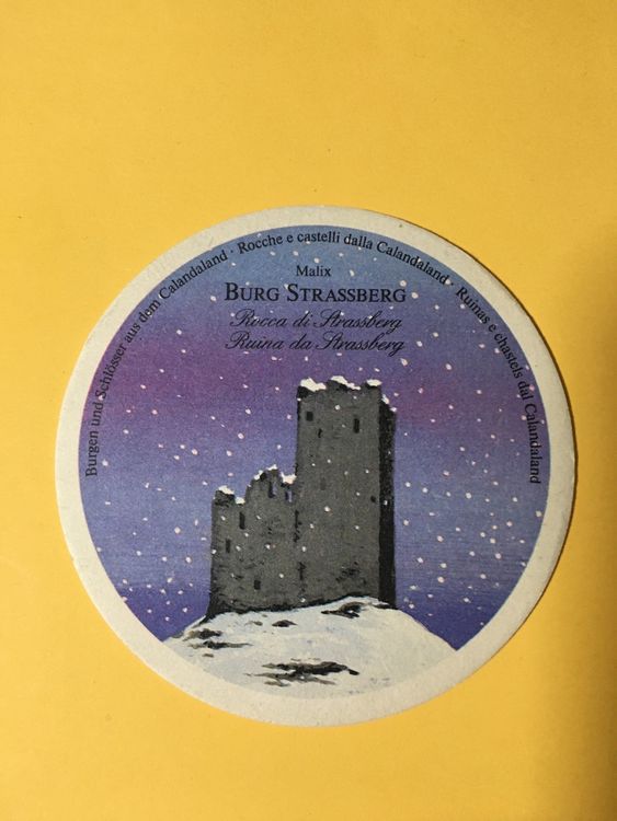 Bierdeckel Malix Burg Strassberg (BDR1) (Gebraucht) in Küttigen für CHF ...