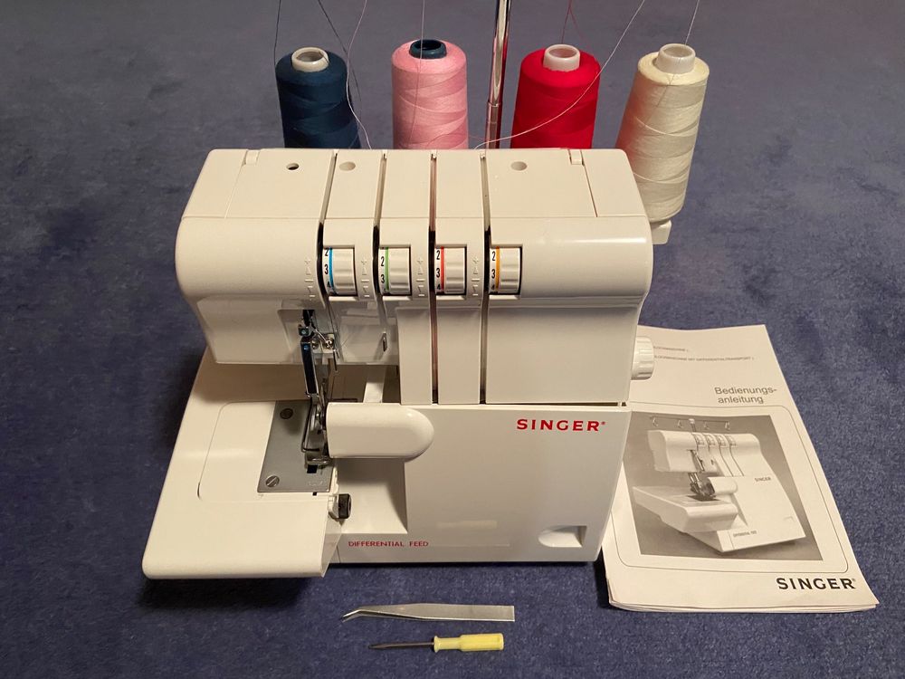 Singer 3-,4- Faden Overlockmaschine mit Differenzialtranspor (Gebraucht ...