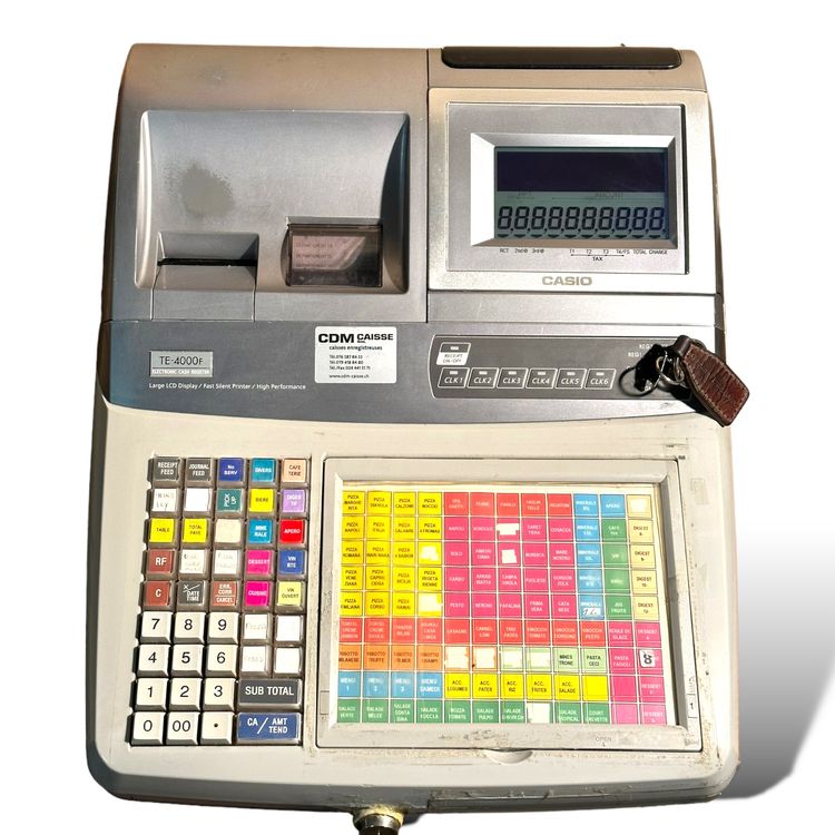 CASIO TE-4000F large lcd fast silent printer / cash register (Gebraucht ...