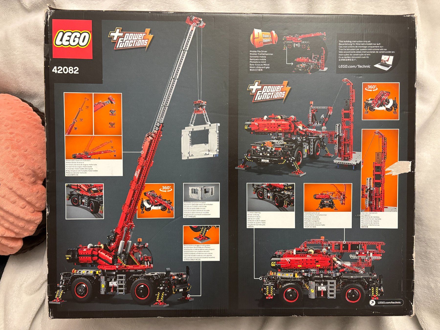 Box Lego 42082 geländegängiger Kranwagen Rough Terrain Crane (Gebraucht ...