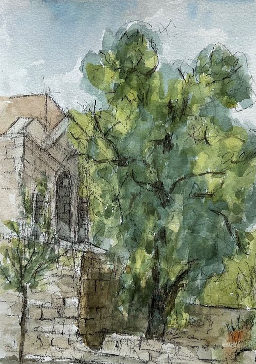 Hans LANZ, Jerusalem Notre Dame Aquarell (Gebraucht) in Zürich für CHF ...