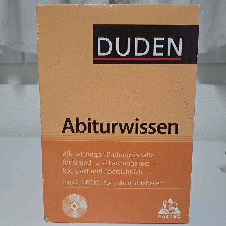 DUDEN Abiturwissen Buchreihe inkl. Kartonbox und CD (Gebraucht) in ...
