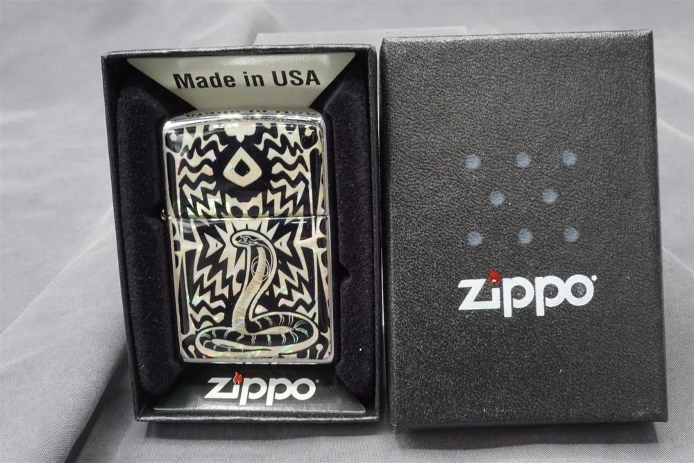 ZIPPO® Cobra-Perlmutt-ZippoArt-2010-GEZ | Kaufen auf Ricardo