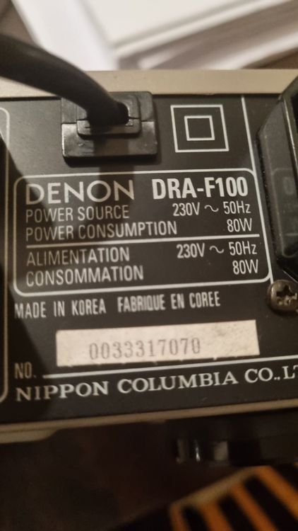 Denon DRR-F100 Stereo Kassetten Deck und DRA-F100 Receiver ( | Kaufen auf Ricardo