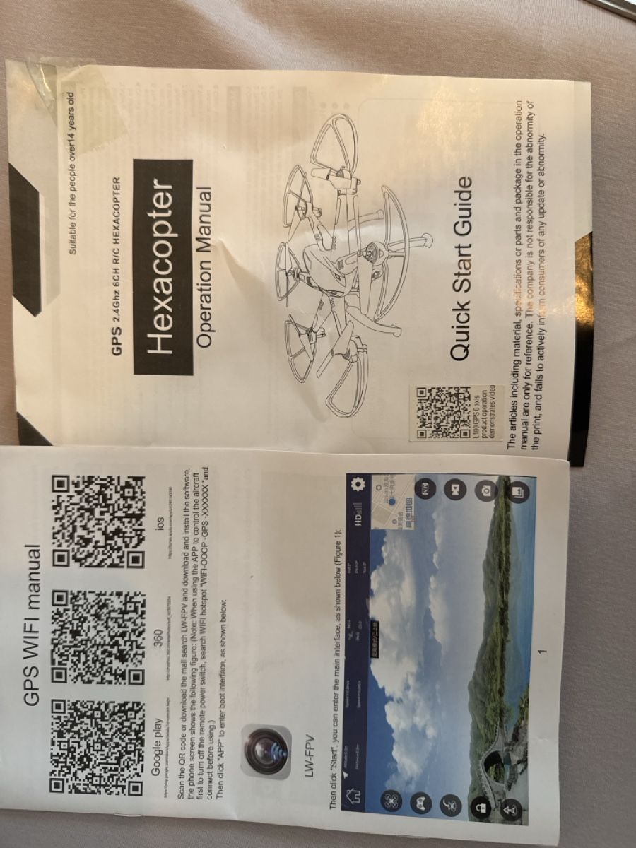 Drone „Predator“ GPS Hexacopter – 5G WiFi, 1080p (Neu und ...