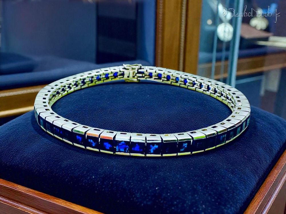 Edles Saphir - Rivière-Bracelet, ca. 10,8 ct (Gebraucht) in Zuzwil SG ...