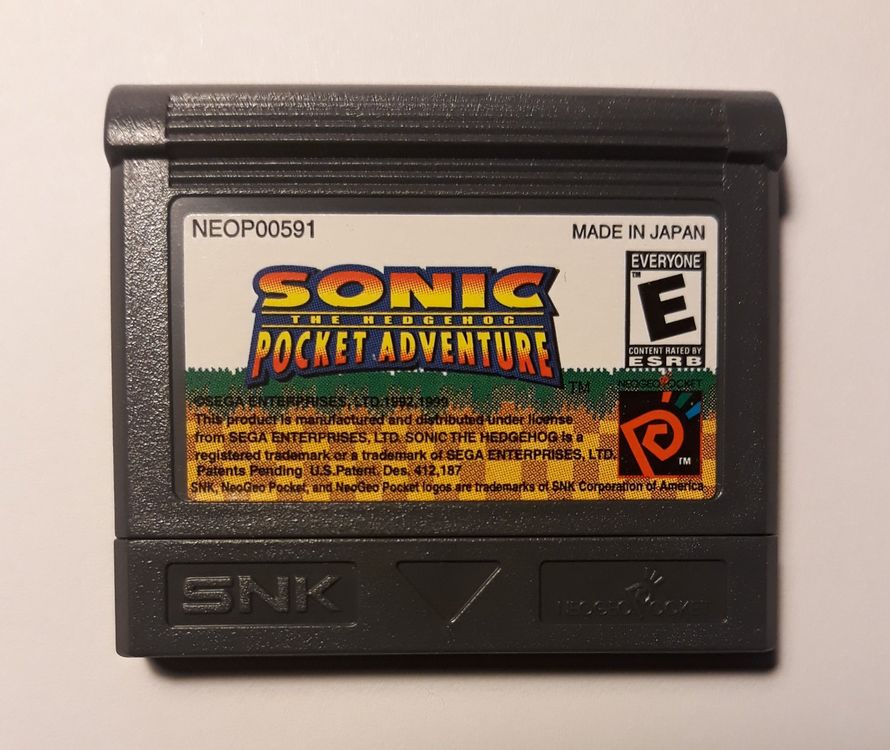 Sonic Hedgehog Pocket Adventure 🕹️Neo Geo Pocket Neogeo USA | Kaufen ...