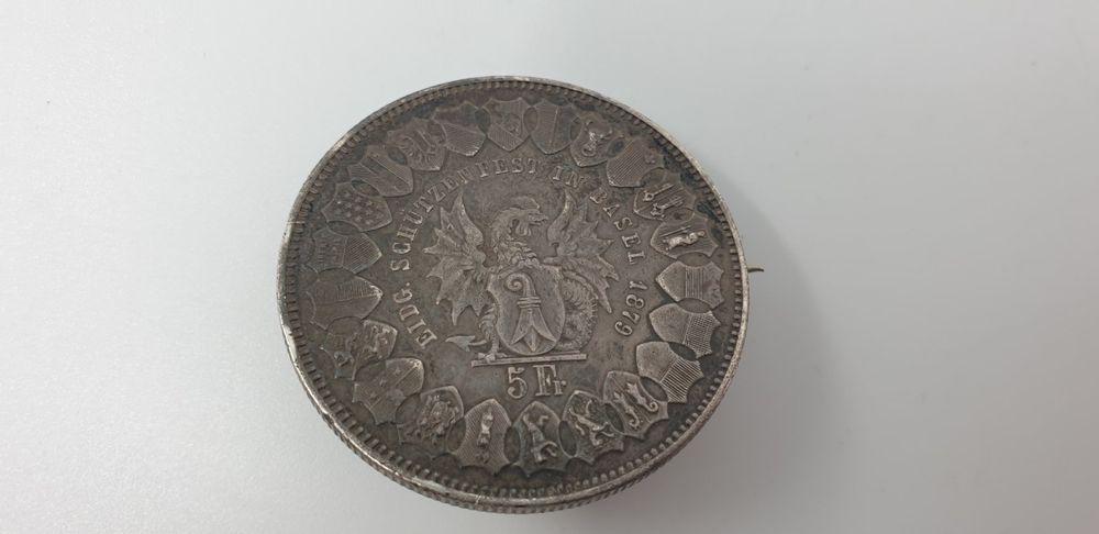 5 Fr. Eidg. Schützenfest in Basel 1879 | Kaufen auf Ricardo