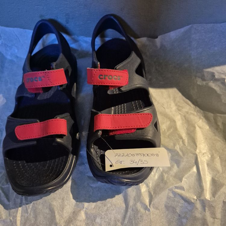 Crocs , Gr. 34/35, Dunkelblau/Rot, neu, Ecco Gr.34,neuwertig (Neu ...