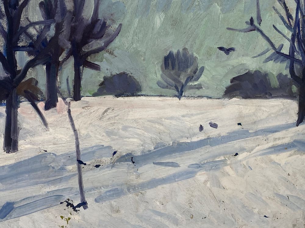 Ernst BÜCHNER (1886-1951) Winterlandschaftsgemälde (Gebraucht) in Root ...