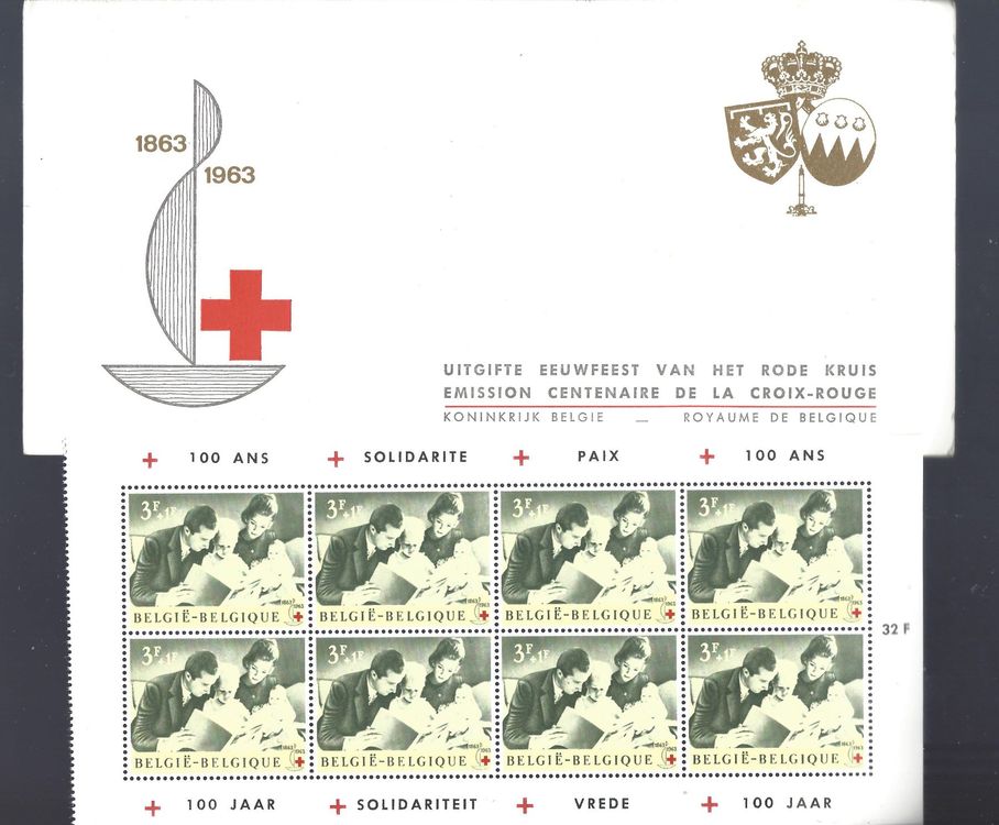 Belgique Carnet Croix-Rouge 1863-1963 ** | Acheter sur Ricardo